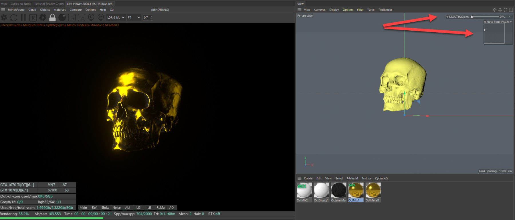 ArtStation - C4D Skull Rig | Resources