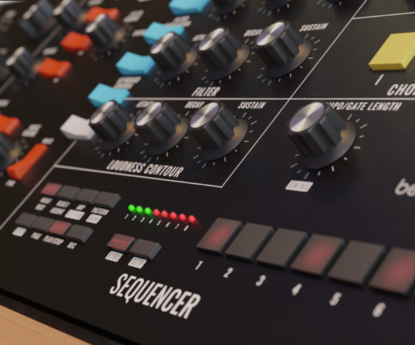 ArtStation - Behringer Poly D - Moog Synthesizer | Resources