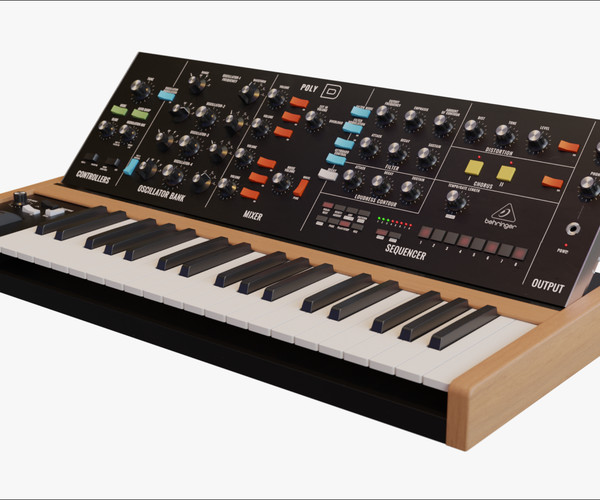 ArtStation - Behringer Poly D - Moog Synthesizer | Resources