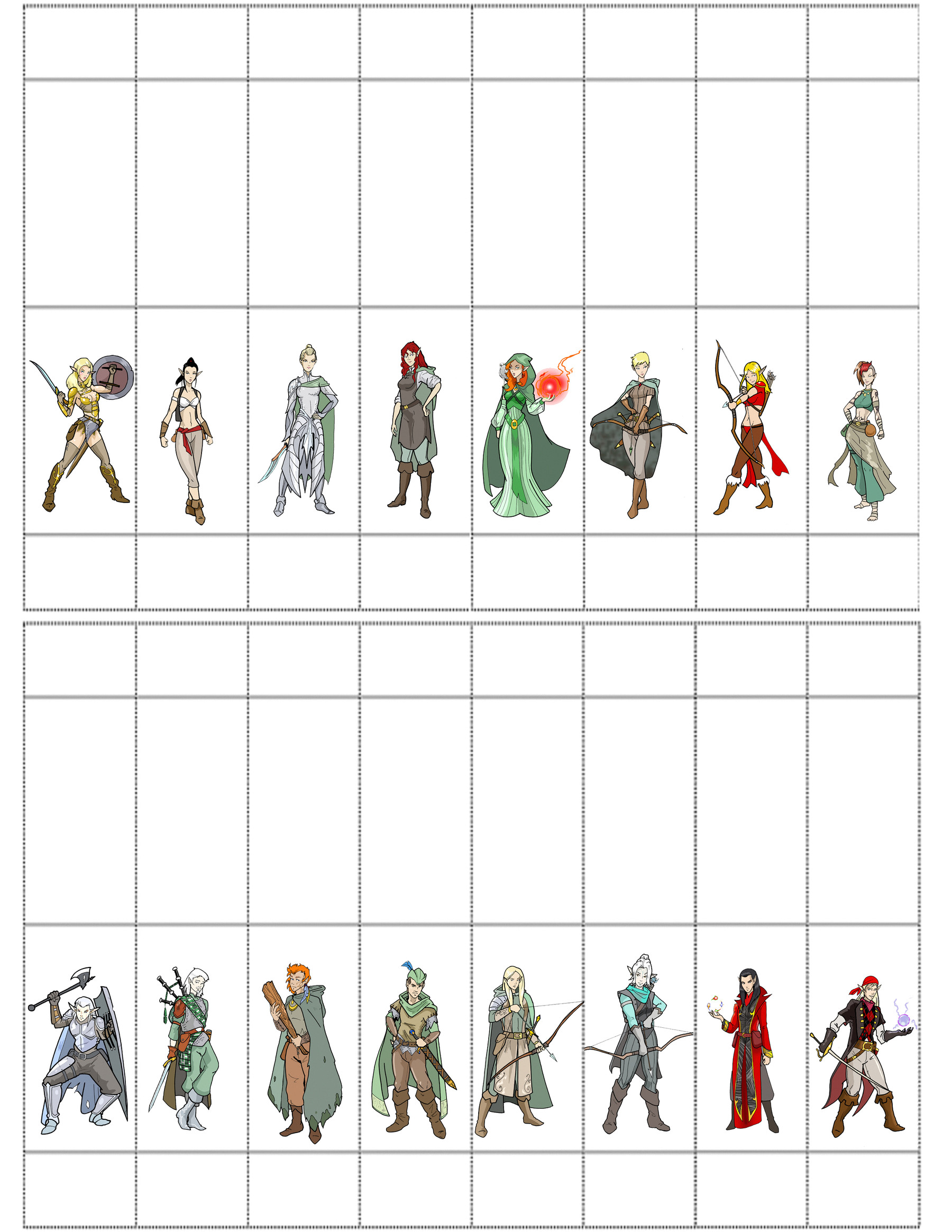 ArtStation - Elf Minis 1 | Game Assets