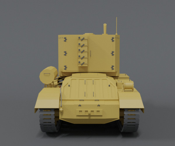 ArtStation - Low Poly Cartoon Bishop Tank | Game Assets