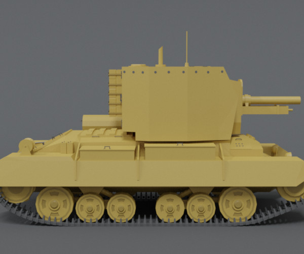 ArtStation - Low Poly Cartoon Bishop Tank | Game Assets