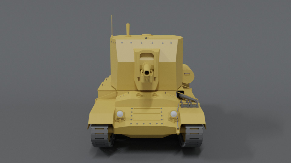 ArtStation - Low Poly Cartoon Bishop Tank | Game Assets