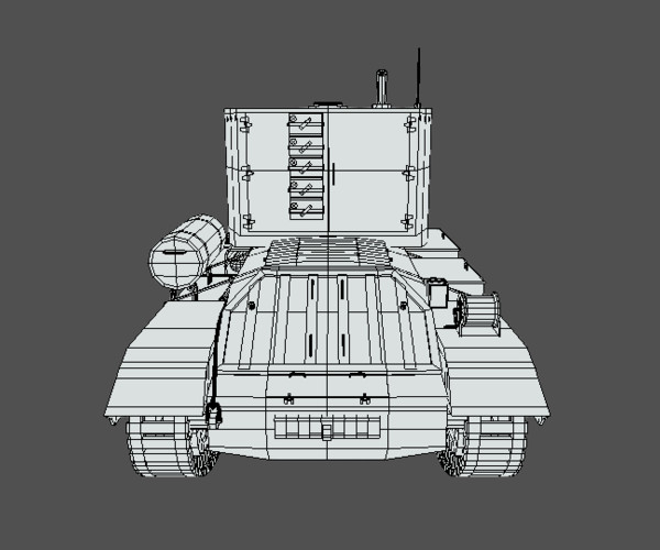 ArtStation - Low Poly Cartoon Bishop Tank | Game Assets