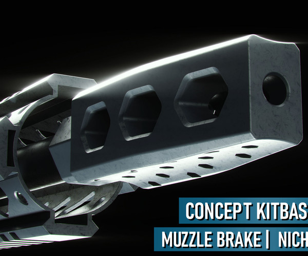 ArtStation - Rifle Muzzle Brake Kitbash Model (Sample) | Resources