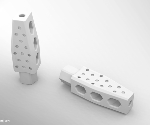 ArtStation - Rifle Muzzle Brake Kitbash Model (Sample) | Resources