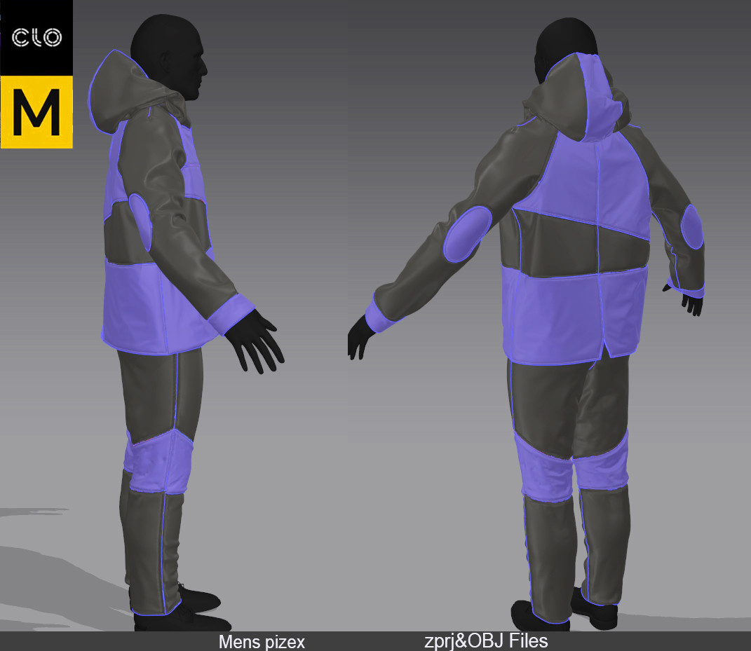 ArtStation - Men-S-pizex_Marvelous Desinger-Zprj Windbreaker ...