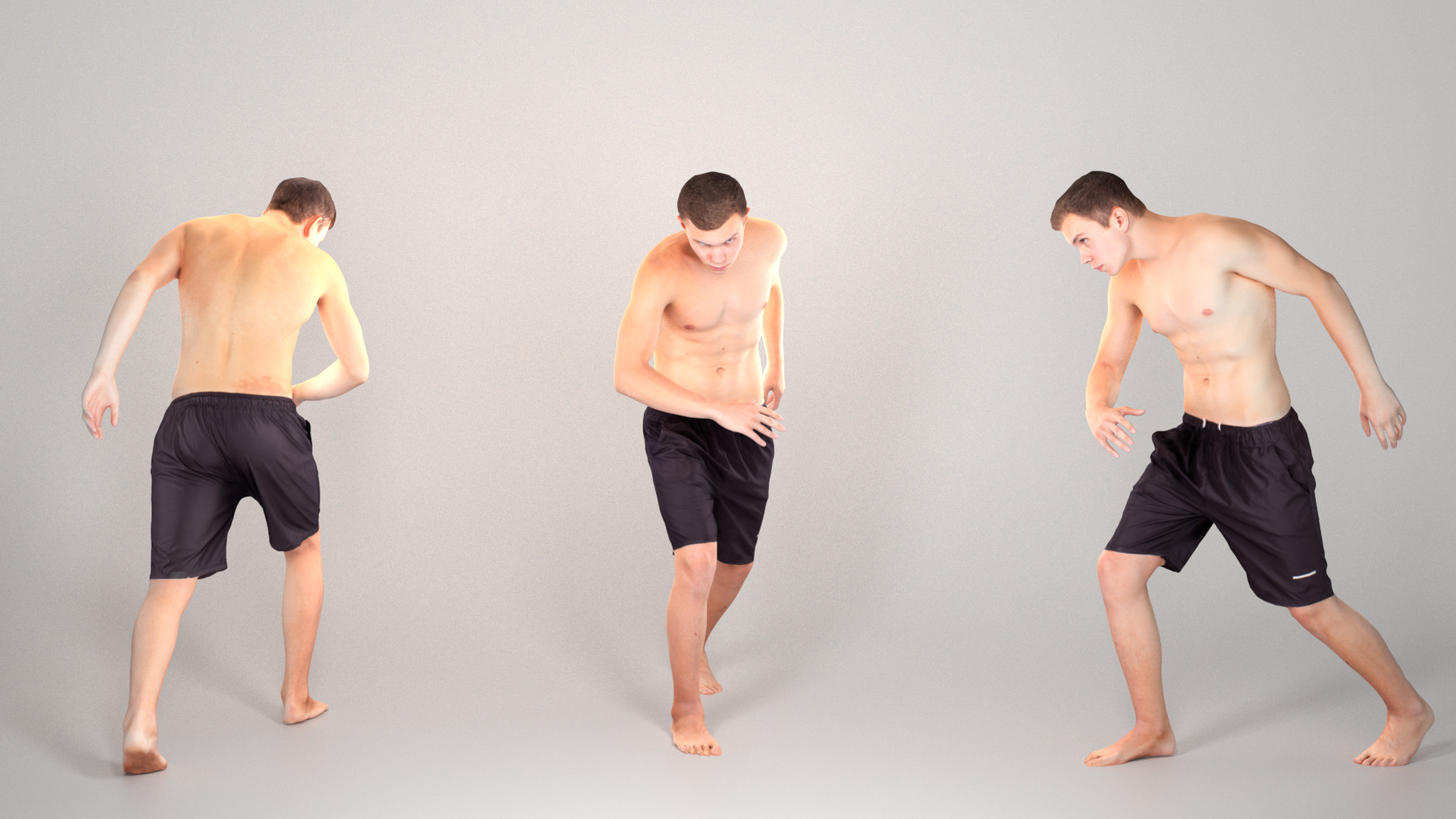 ArtStation - Sporty young man running 127 | Game Assets