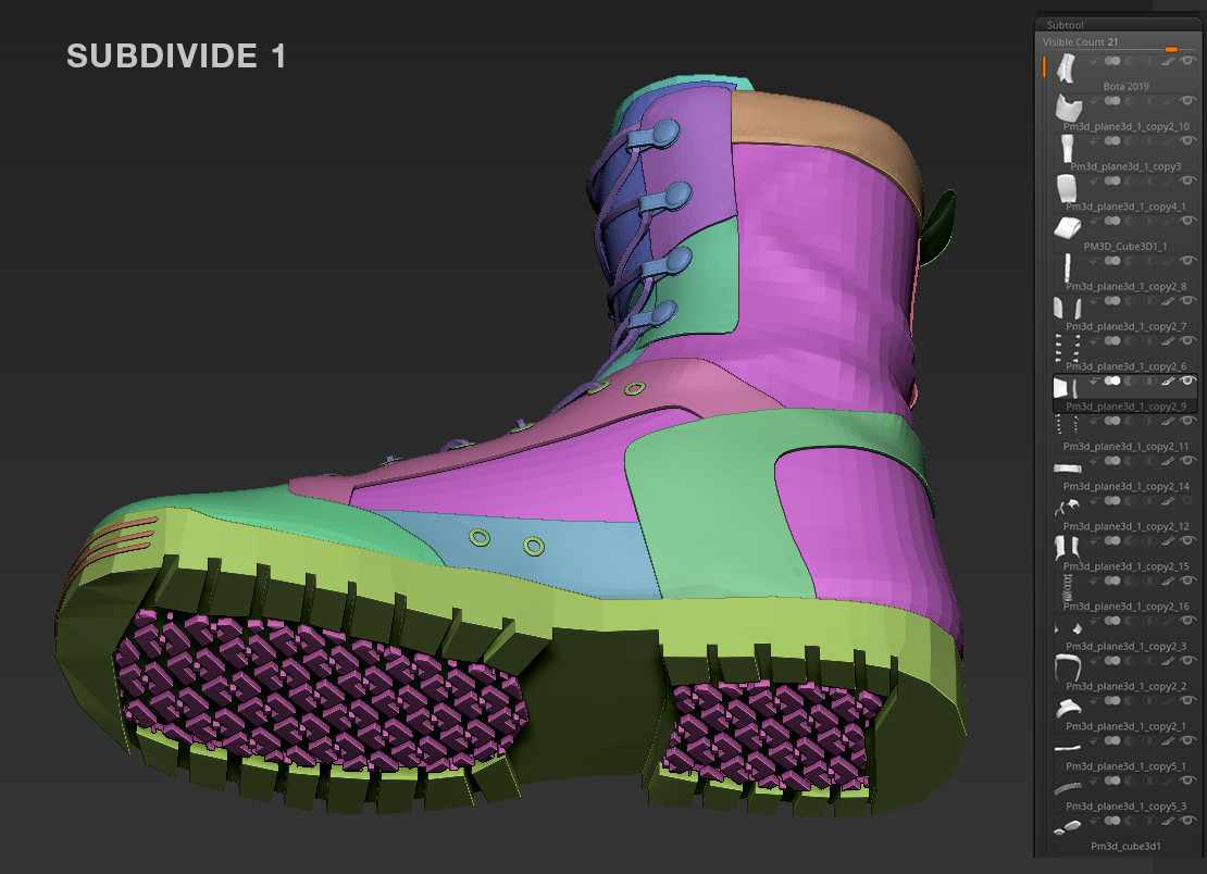 ArtStation - Military Boot | Game Assets