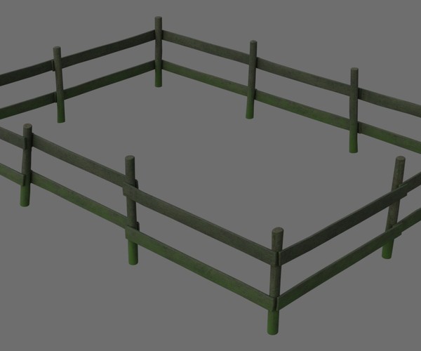 ArtStation - Wooden Fence 1B | Game Assets