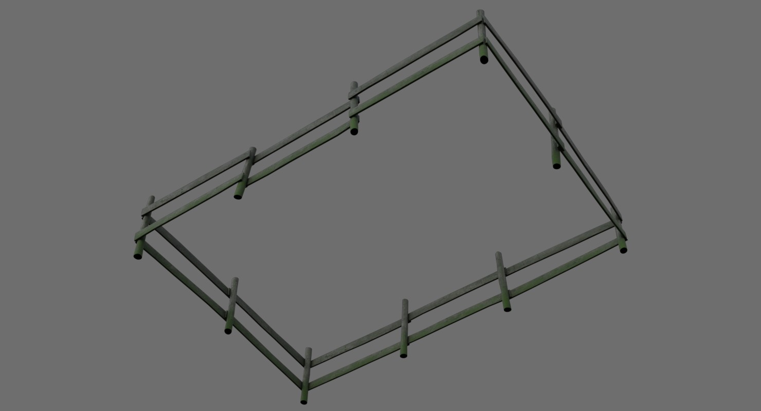 ArtStation - Wooden Fence 1B | Game Assets