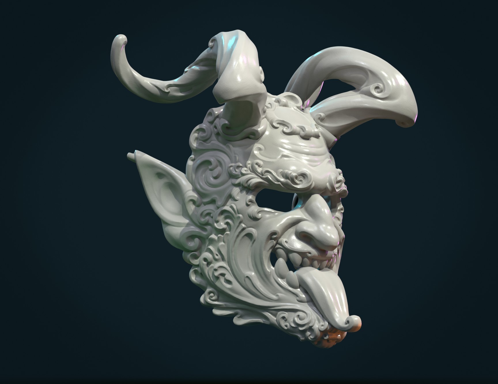 ArtStation - Demon Satyr Mask | Resources