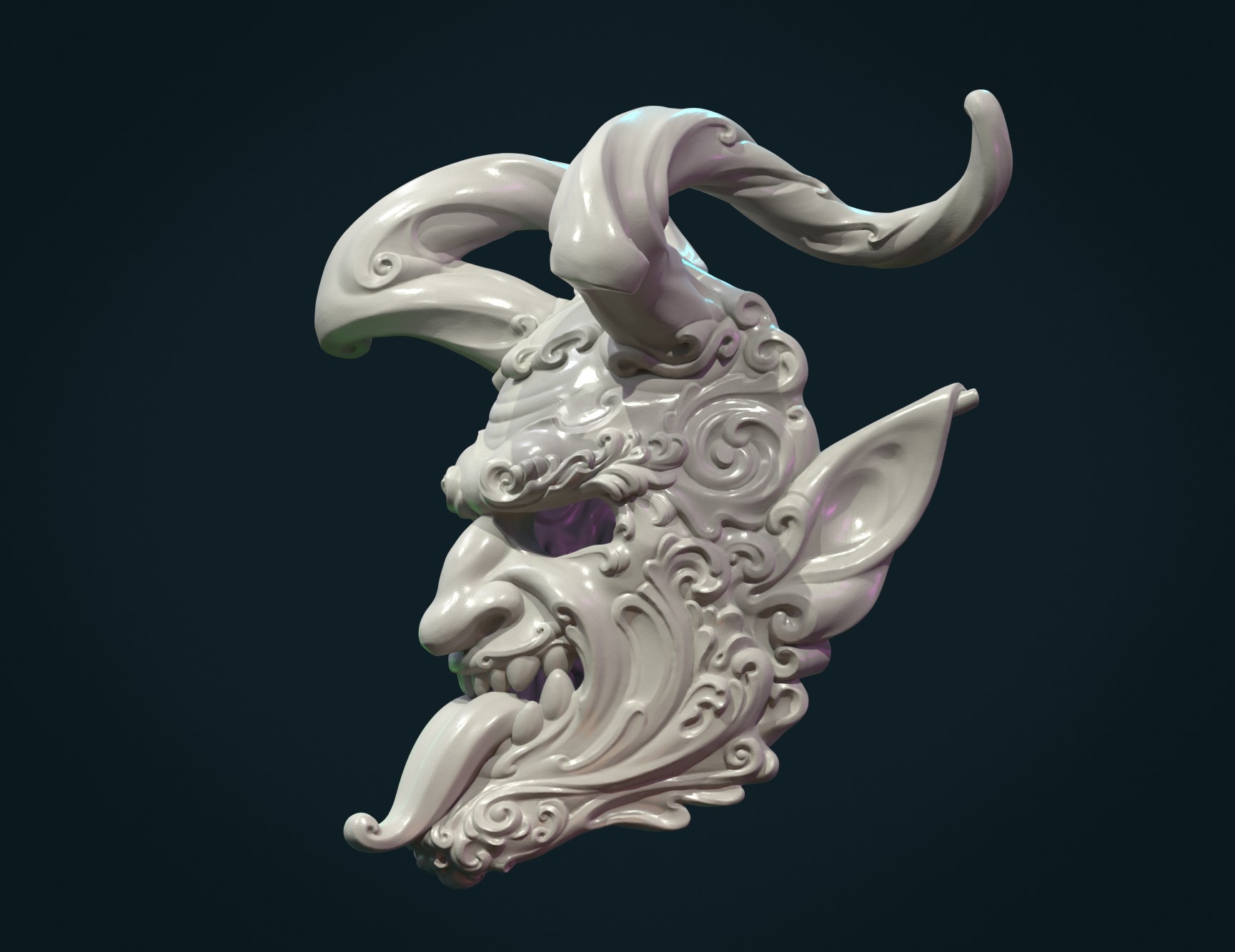 ArtStation - Demon Satyr Mask | Resources