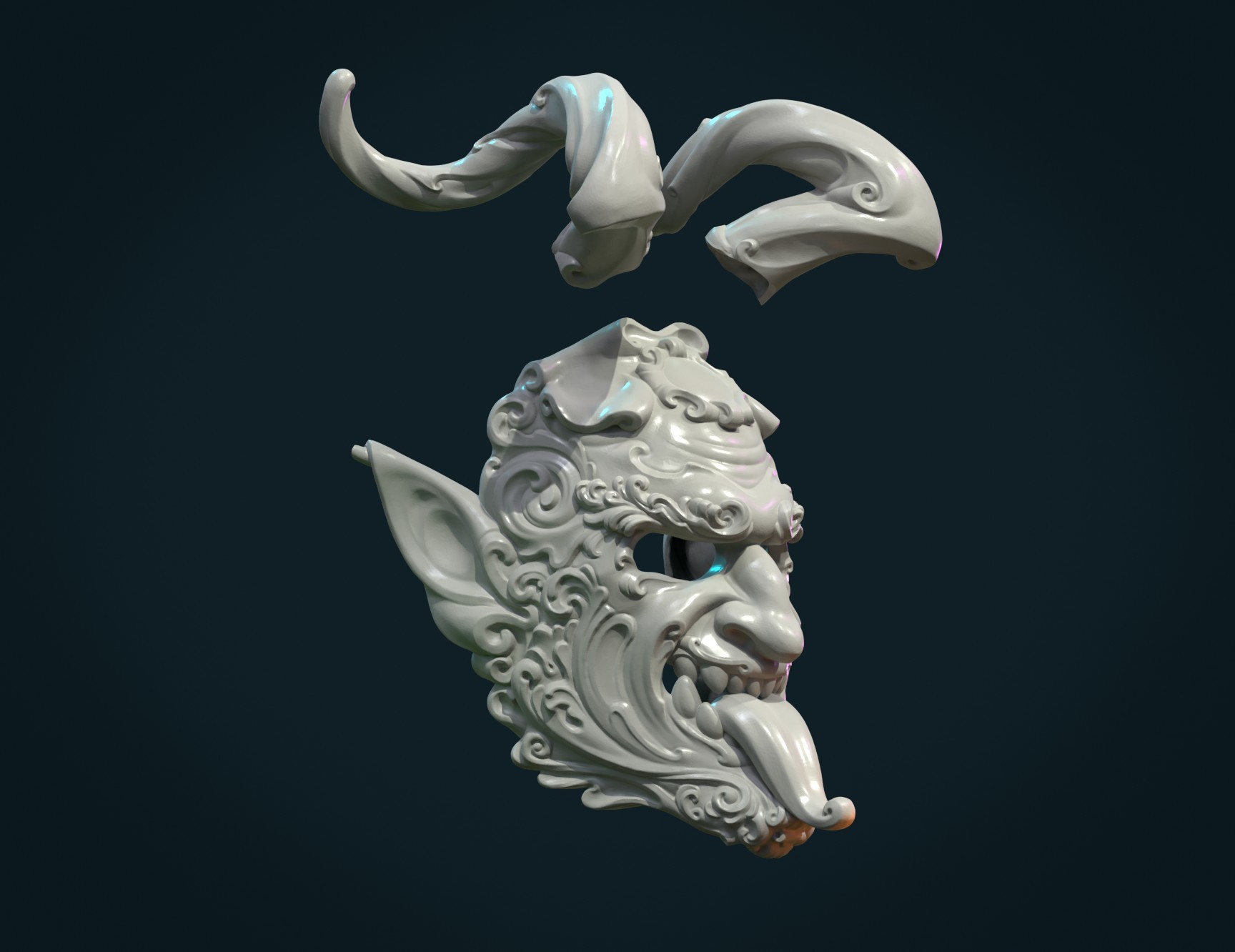 ArtStation - Demon Satyr Mask | Resources