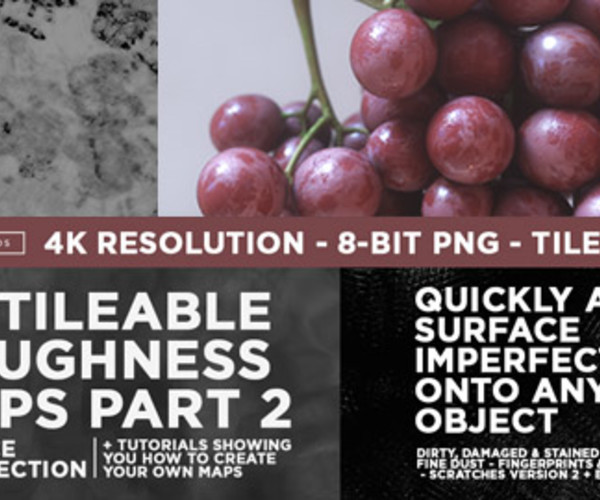 ArtStation - 50 Tileable Roughness Maps For Surface Imperfection - Part ...