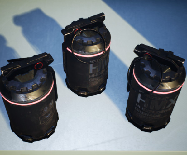 ArtStation - Unreal Engine Ready - SciFi Frag Grenade | Game Assets