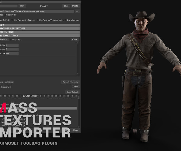 ArtStation - Mass Textures Importer (Marmoset Toolbag plugin) | Resources