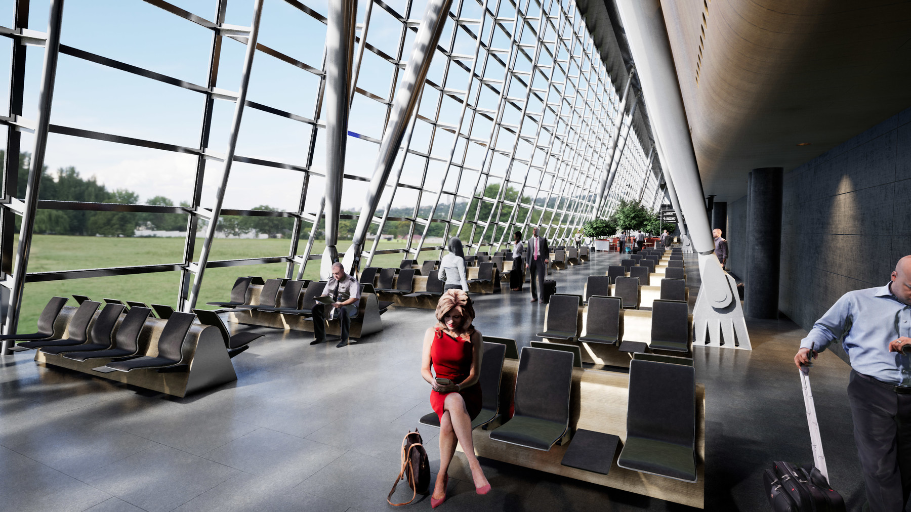 ArtStation - Airport terminal 3 in UE4 (Unreal engine 4.25 Ray tracing ...