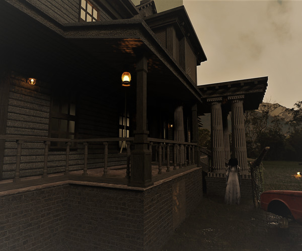 ArtStation - Haunted house 3d model | Game Assets