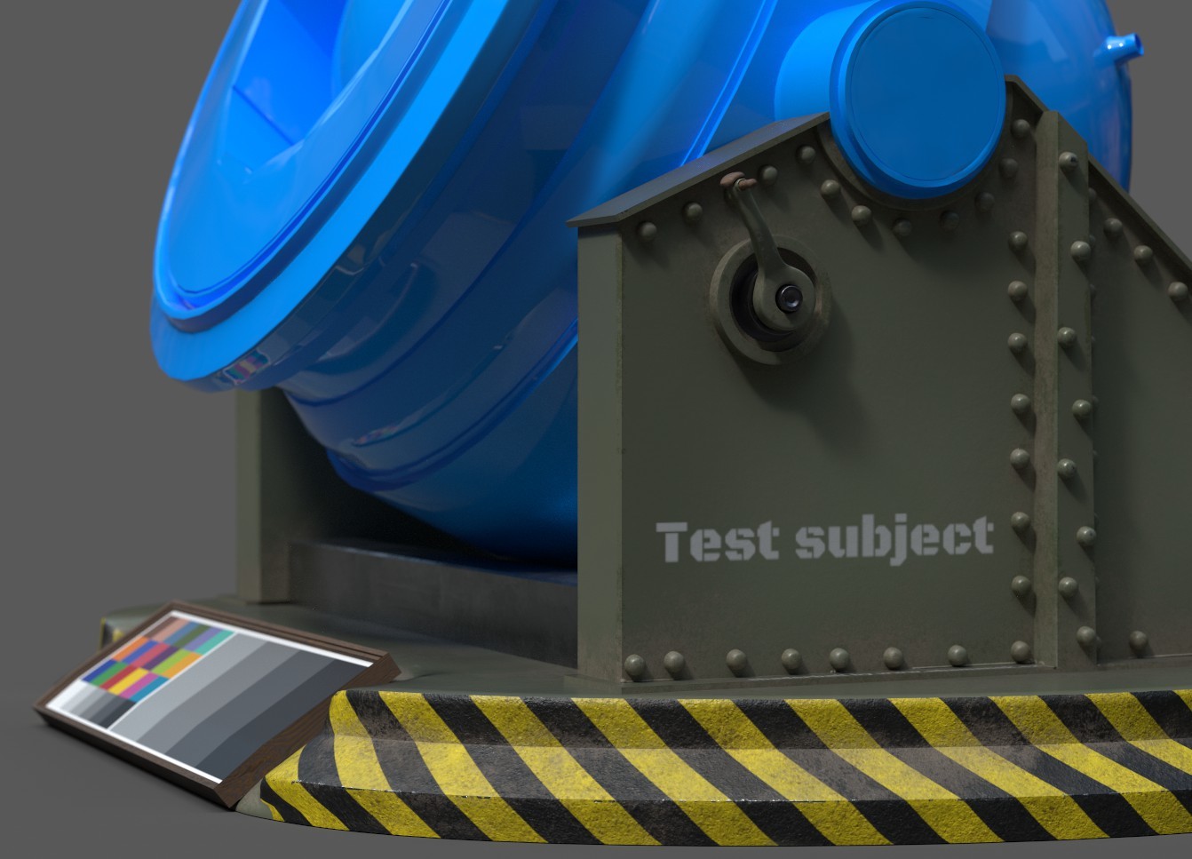 ArtStation - PBR 3D model - Shader ball with color chart for hard ...