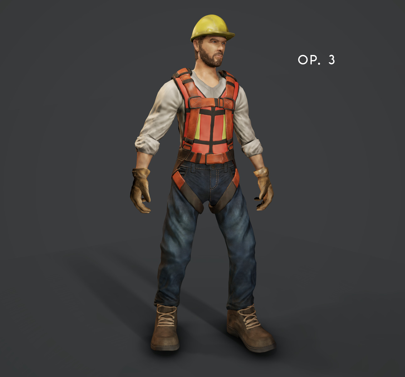 ArtStation - Worker - Construction - Ready to Game - Low Poly - 3D ...