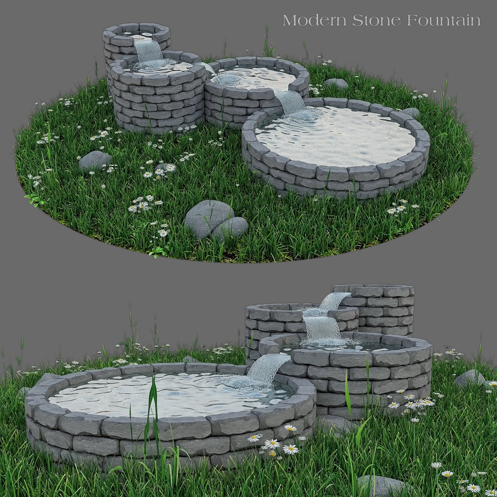 ArtStation - Modern Stone Fountain | Resources