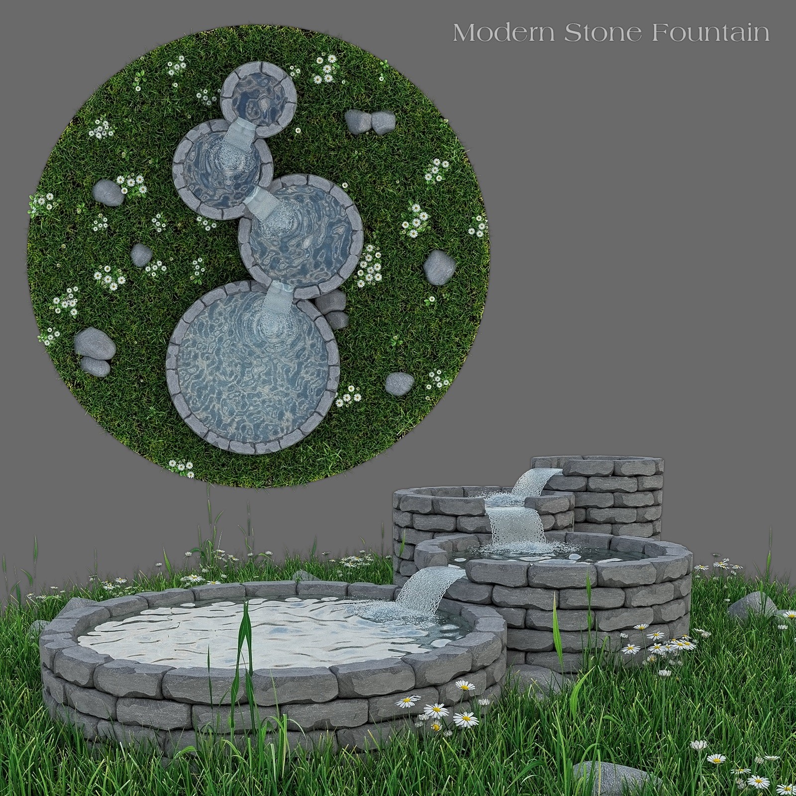 ArtStation - Modern Stone Fountain | Resources