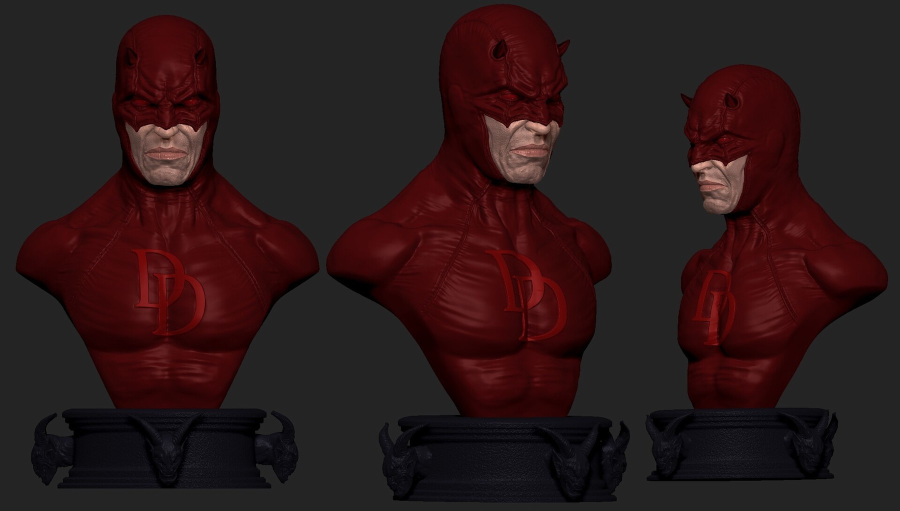 ArtStation - CLASSIC DAREDEVIL BUST STL | Resources