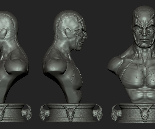 ArtStation - CLASSIC DAREDEVIL BUST STL | Resources
