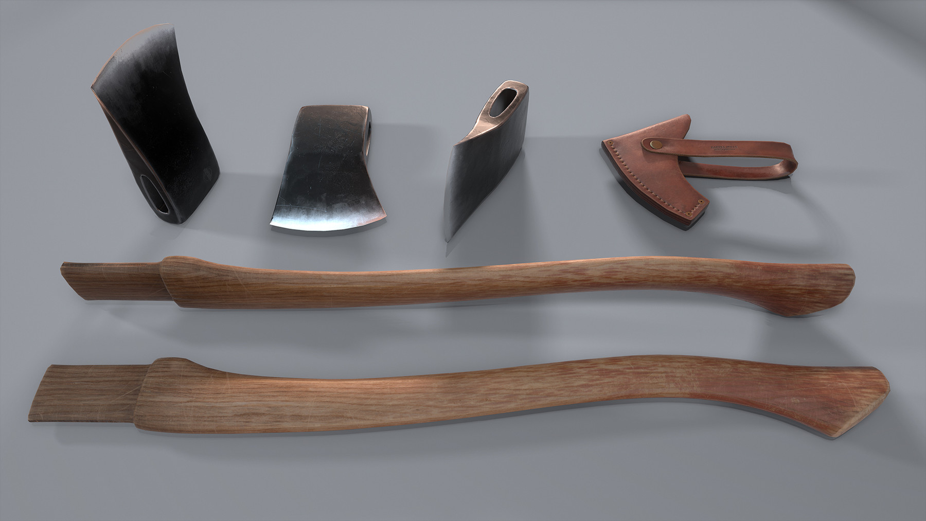 ArtStation - Felling Axe with Sheath | Game Assets