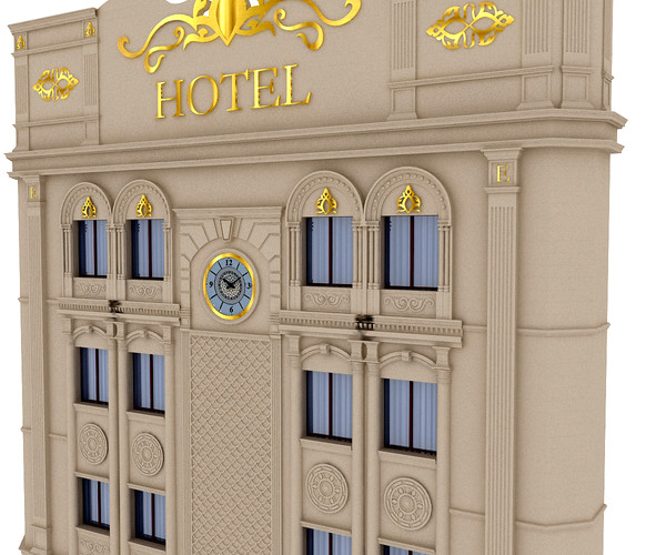 ArtStation - Classical Hotel Building | Resources
