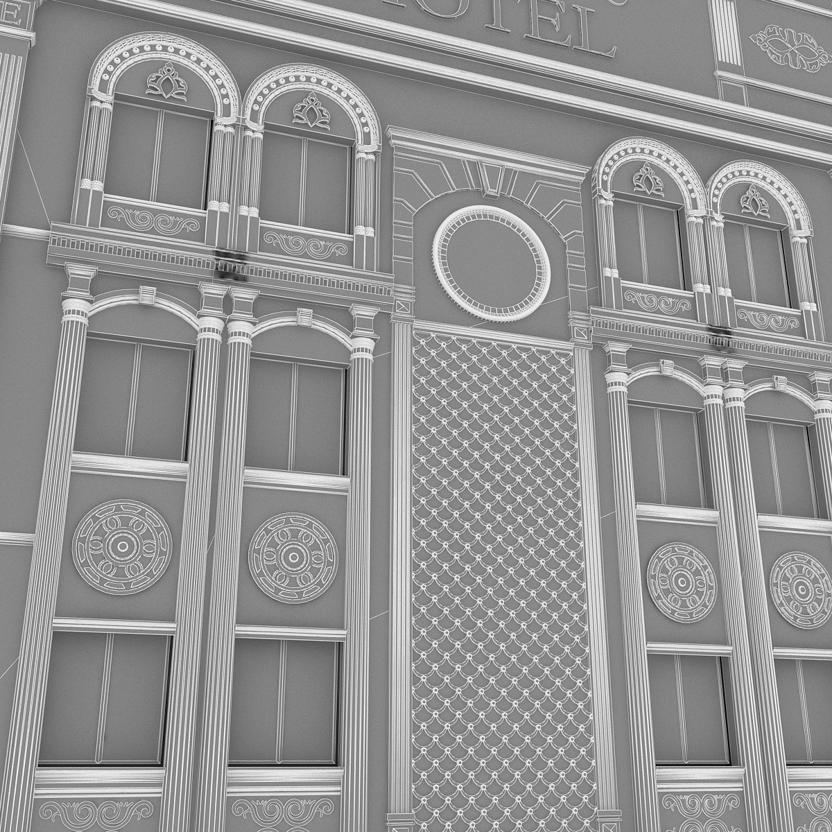 ArtStation - Classical Hotel Building | Resources