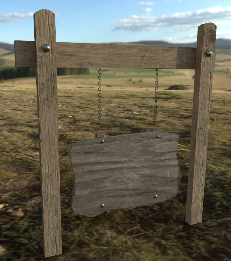 ArtStation - All in one package - 5 Old sign Models - Low Poly | Game ...