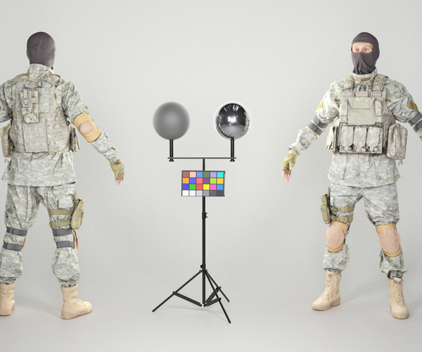 ArtStation - Military man in balaclava 130 | Game Assets