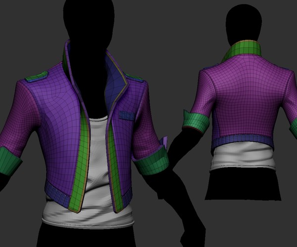 ArtStation - Stylized male Jaket | Game Assets