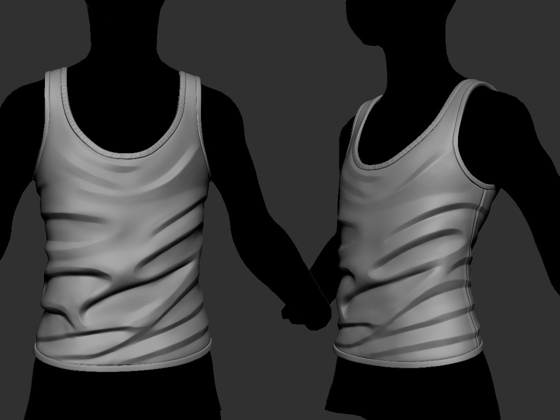 ArtStation - Stylized simple tank top | Game Assets