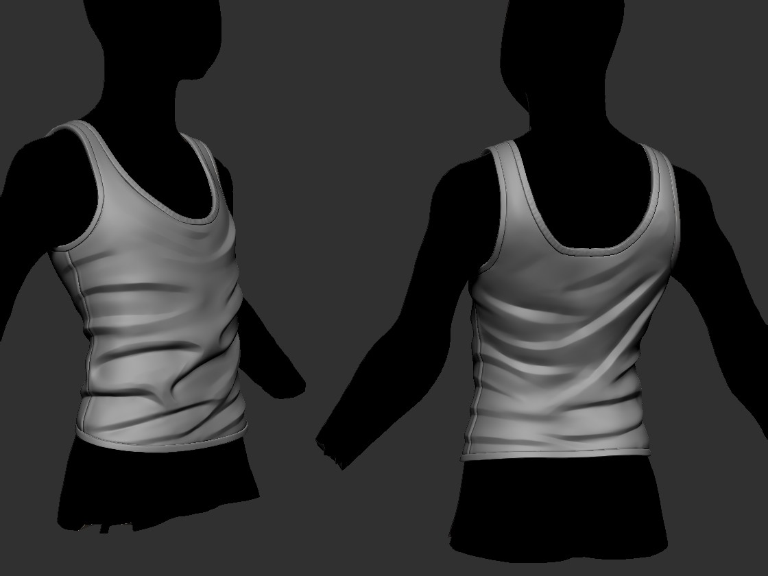 ArtStation - Stylized simple tank top | Game Assets