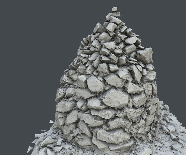 ArtStation - Photoscan_Rock_0003_only HighPoly Mesh (16K Texture ...