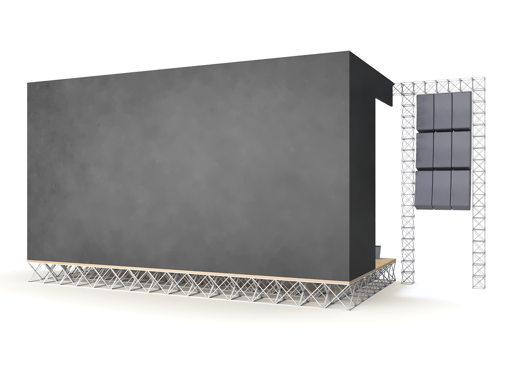 ArtStation - Concert scene Low-poly 3D model | Game Assets