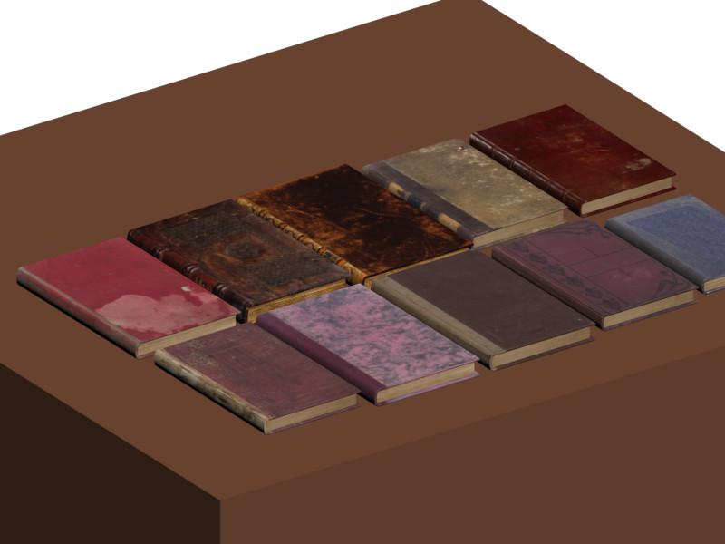 ArtStation - 10 Old Book 3d Models | Resources