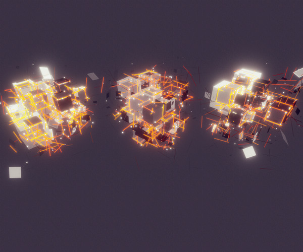 ArtStation - Cyber Effects - Voxels | Game Assets