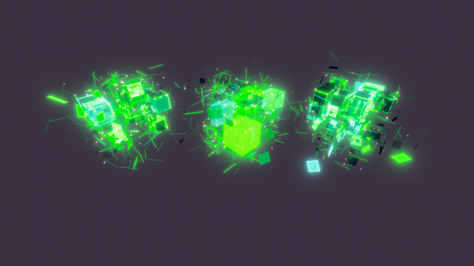 ArtStation - Cyber Effects - Voxels | Game Assets