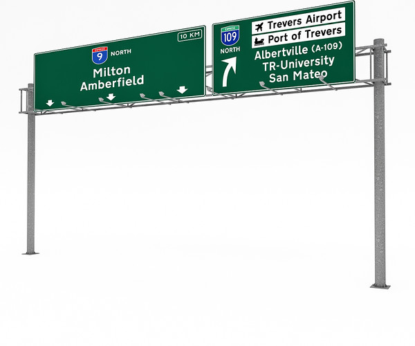 ArtStation - 3D Traffic Sign Model 04 | Resources