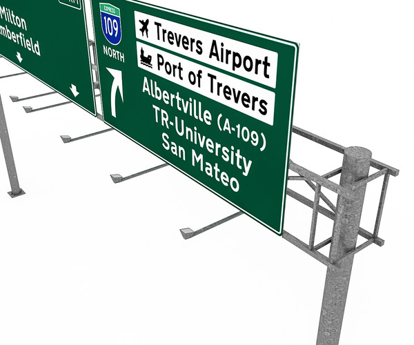 ArtStation - 3D Traffic Sign Model 04 | Resources