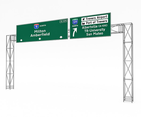 ArtStation - 3D Traffic Sign Model 06 | Game Assets