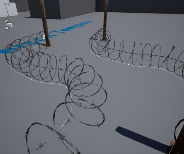 ArtStation - Barbed wire | Game Assets