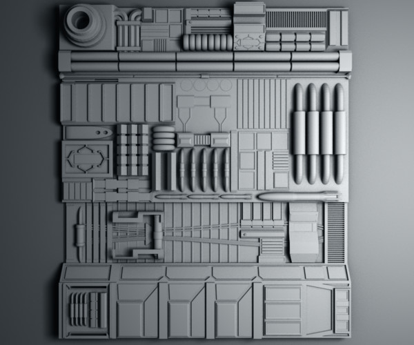 ArtStation - Sc-fi panel | Resources