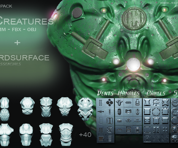 ArtStation - Bundle Concept Pack – Bust Kit + VDM Essential H-Surface ...