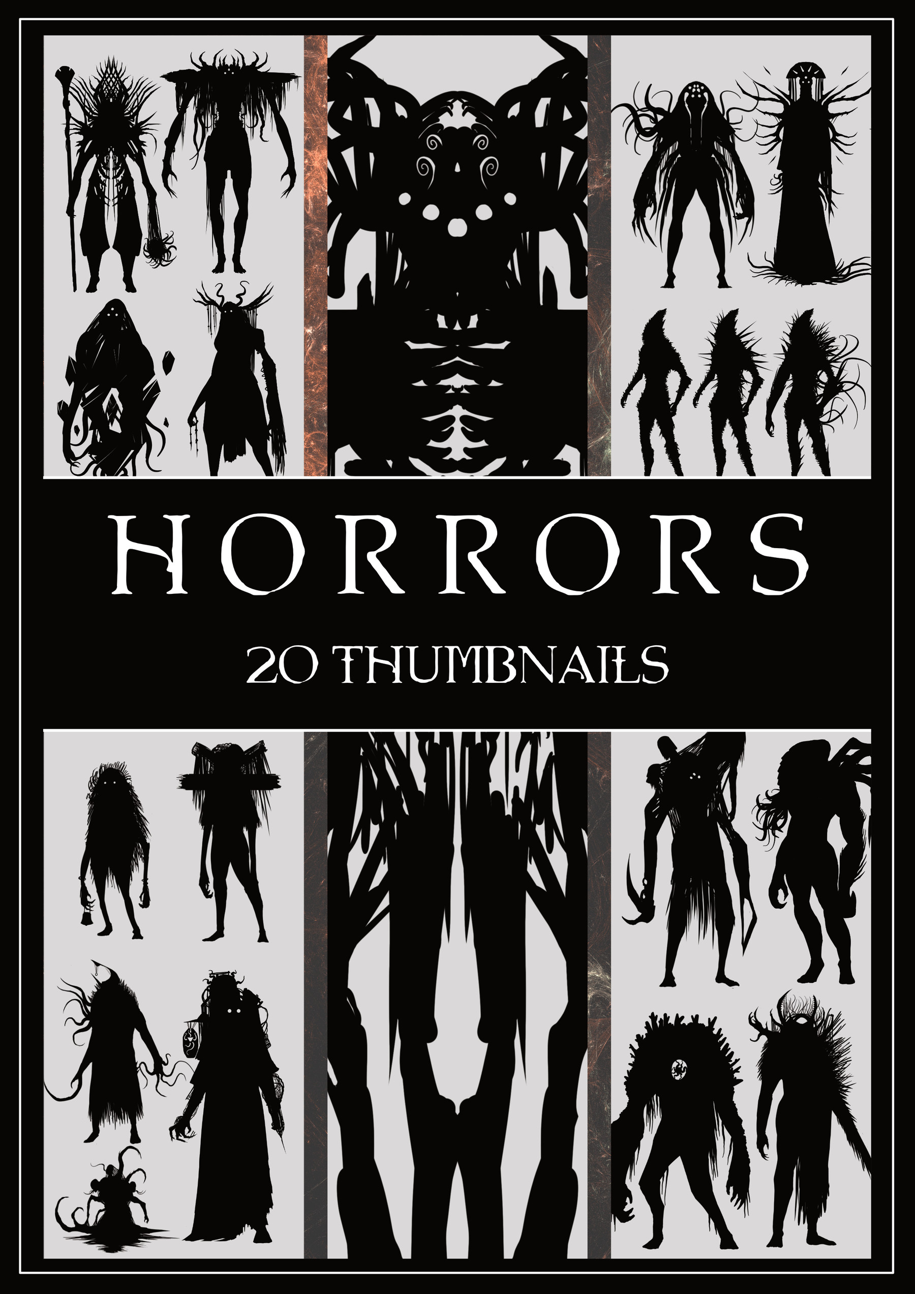 ArtStation - HORRORS – a pack of monster illustrations | Game Assets