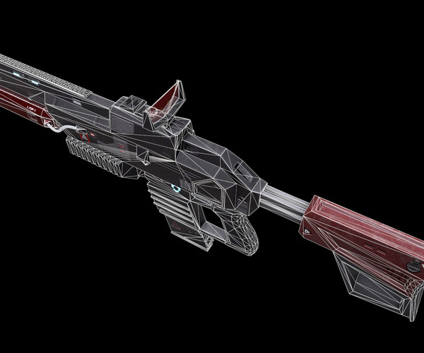 ArtStation - Sci-fi Rifle (Magazine, Bullets, Triger, Eject Button ...